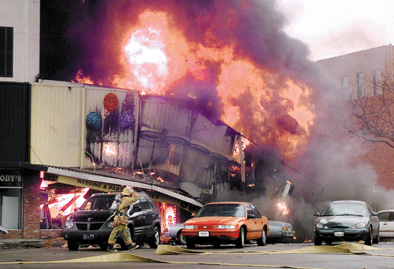 Cores Got to Root Of Kansas Problem: Explosion in Downtown Hutchinson ...