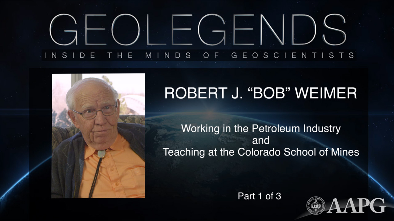 GeoLegends: Robert J. "Bob" Weimer (Part 1)
