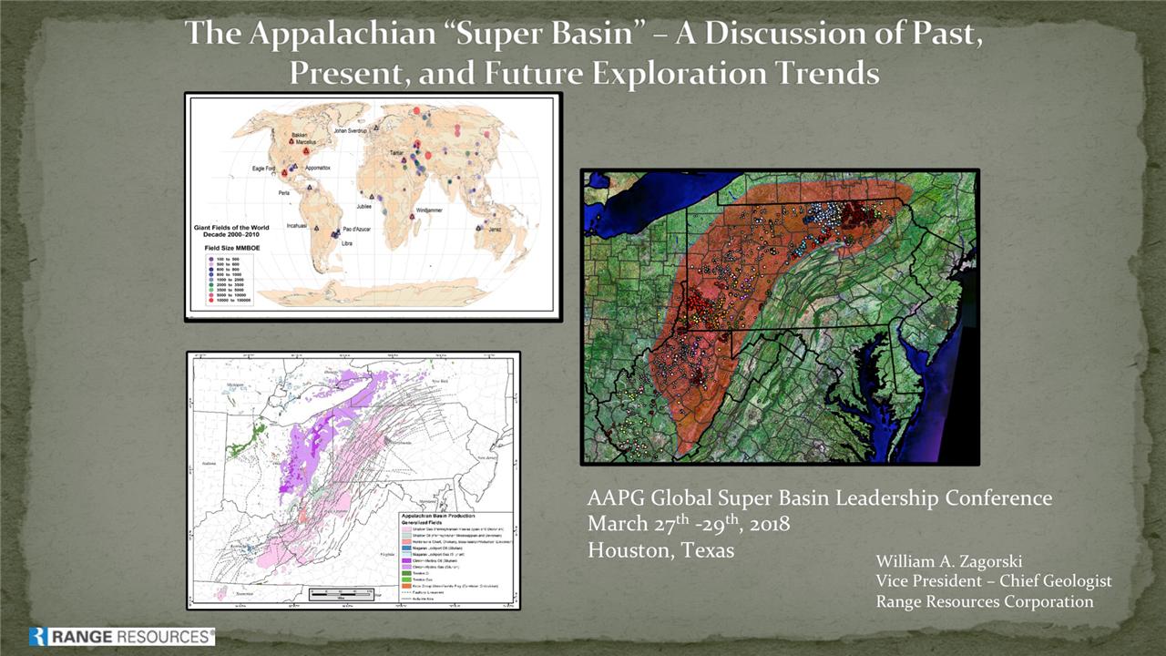 Bill Zagorski - The Appalachian Super Basin: Super Basins 2018 Houston